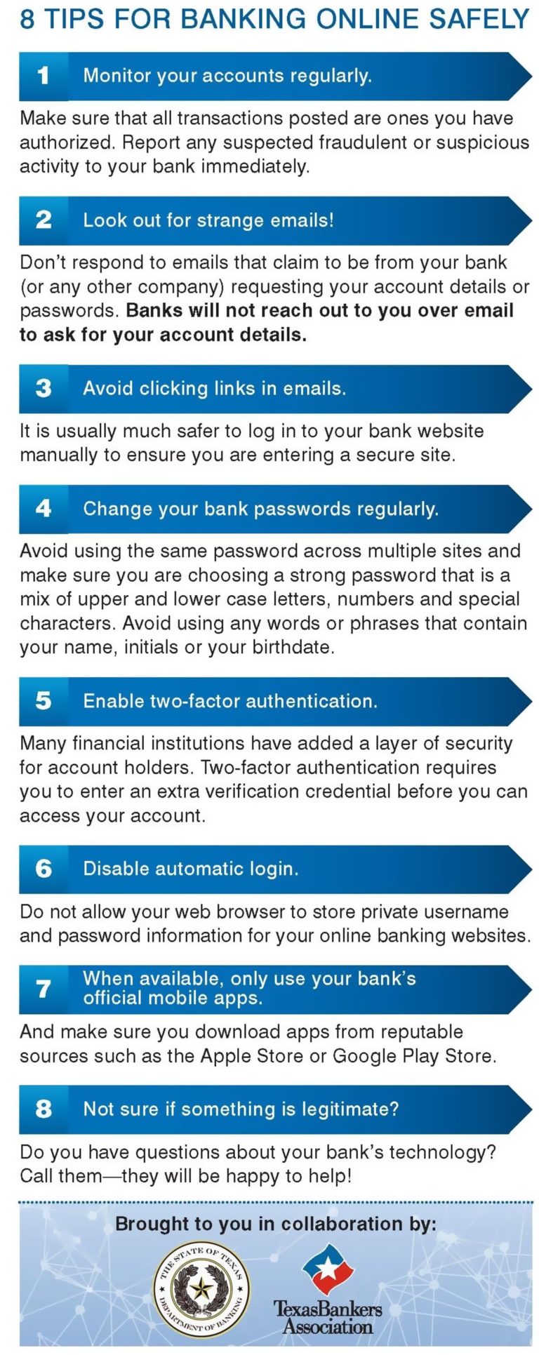 Tips for the Banking Online Safely » First National Bank of Eagle Lake